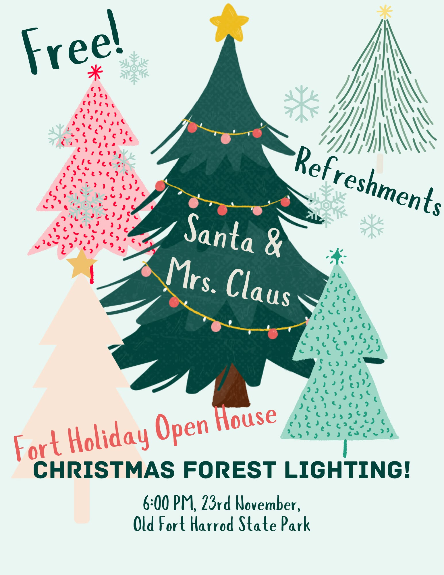 Christmas Forest at Old Fort Harrod - Historic Harrodsburg Kentucky